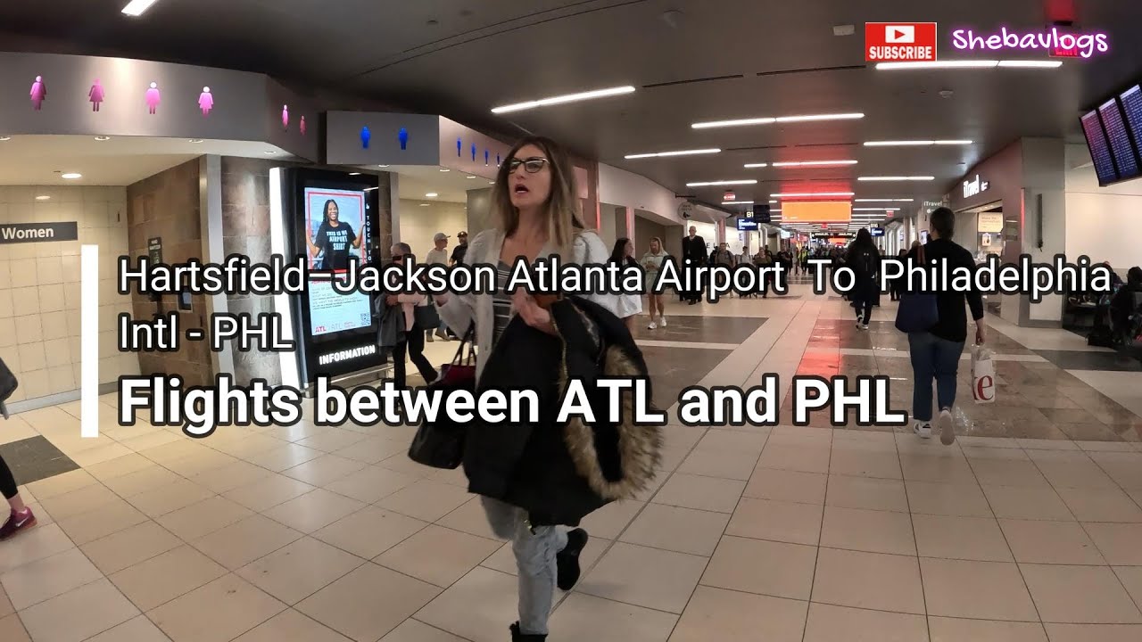 [4k] Flight From Hartsfield-Jackson Intl - ATL To Philadelphia Intl ...