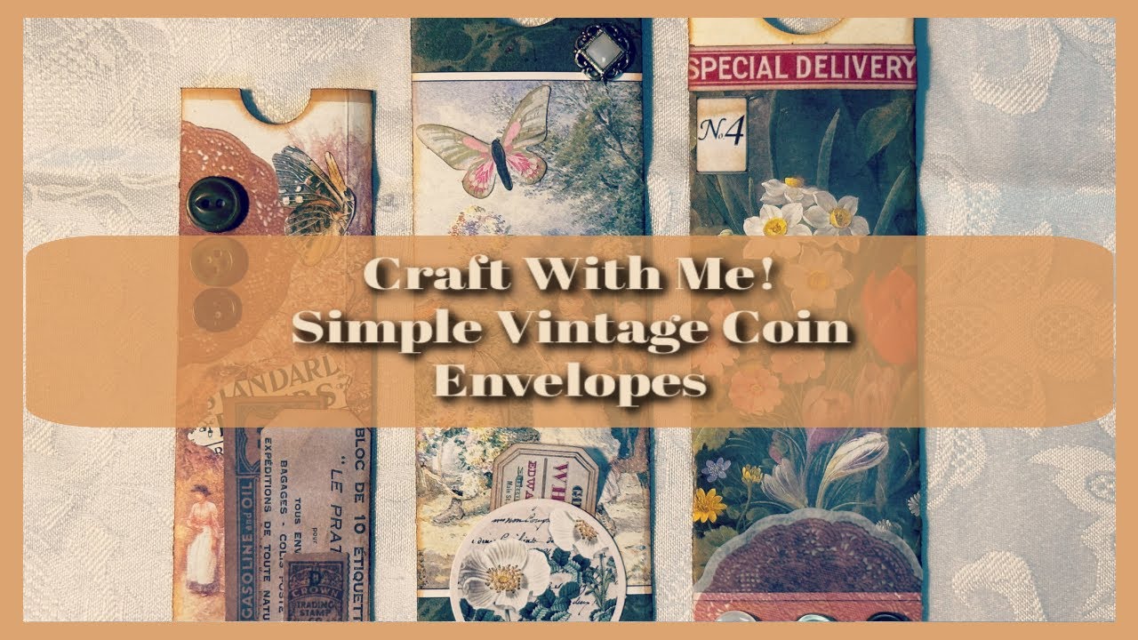 Super Simple Vintage Coin Envelopes For Your Junk Journal!!! - YouTube