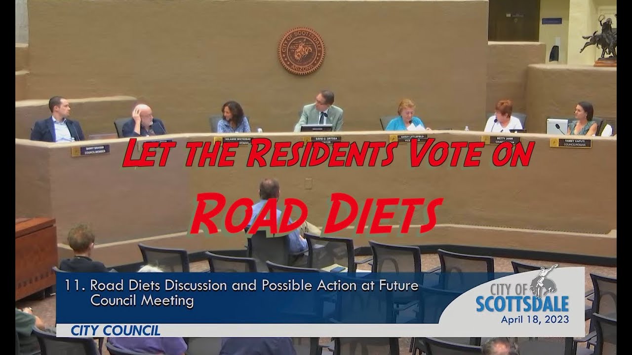 Let the residents vote on Road Diets. - YouTube