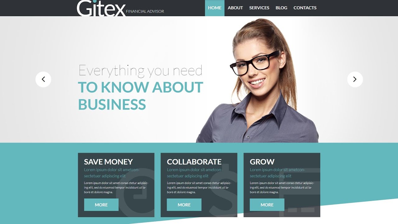Gitex WordPress Theme by RockThemes Website Template - 54794 - YouTube