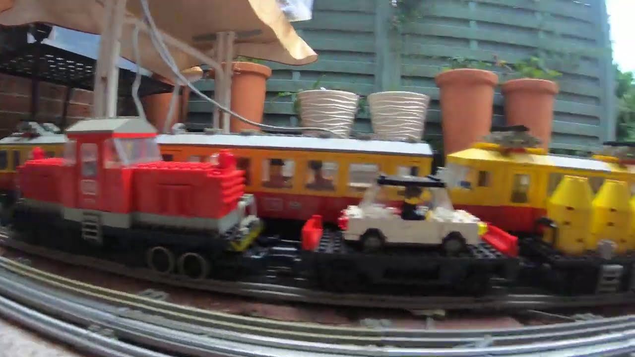 lego 12v train layout outside 80s 7740 7750 7760 7725 7735 7755 7727 ...