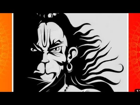 mahabali Hanuman drawing || how to draw bajrang bali face sketch easy ...