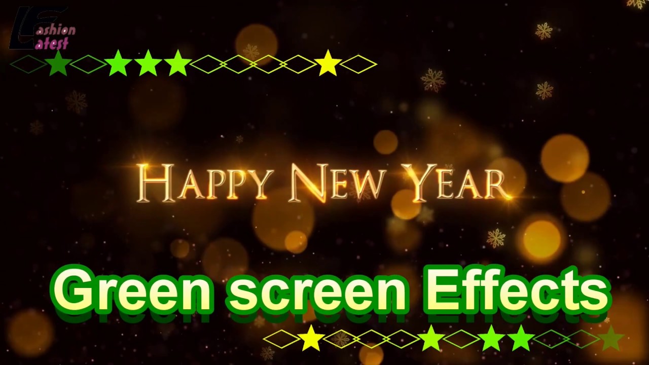 New Year green screen Effects, Green screen background - YouTube