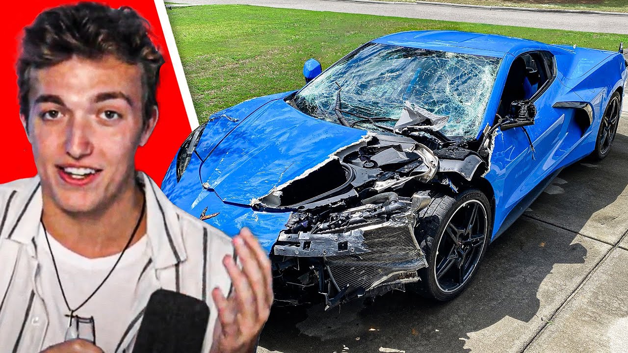 How I crashed my C8 Corvette - YouTube