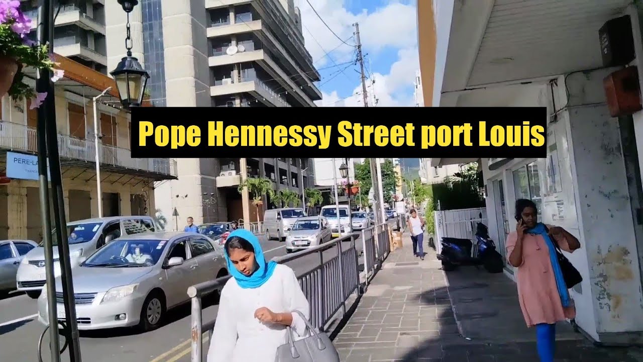 Walking at Pope Hennessy Street Port Louis Mauritius 🇲🇺 - YouTube