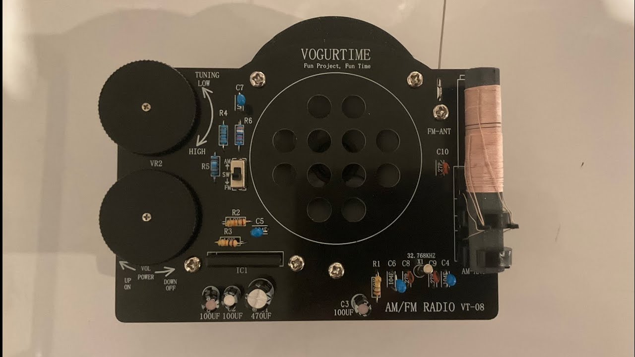 Review of the Vogurtime AM FM Radio DIY Kit (Build and Solder your own ...