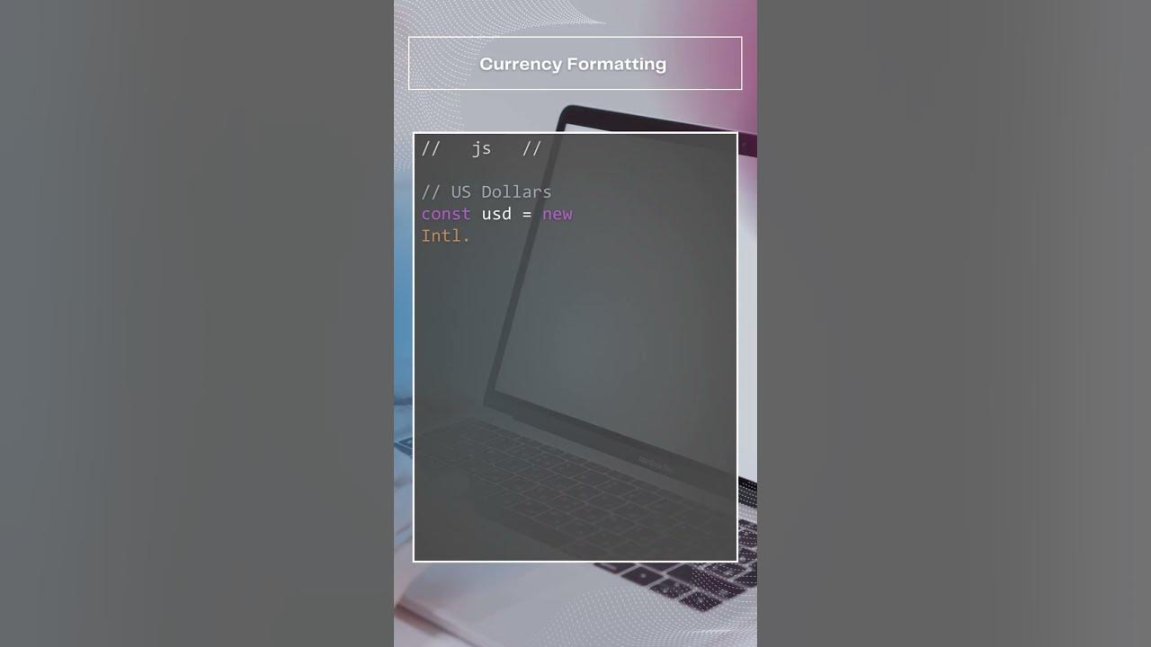 JS - How to format numbers as currencies #javascript #intl #i18n - YouTube