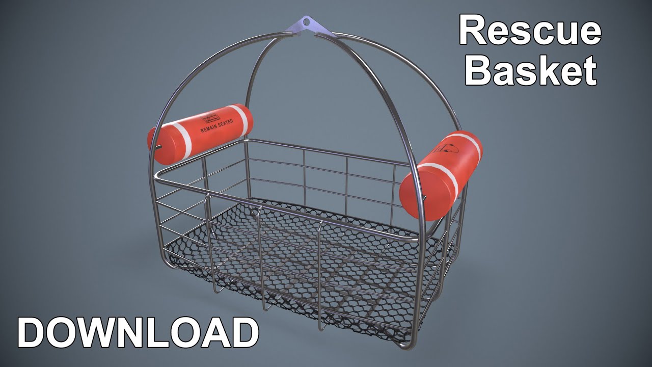 Helicopter Rescue Basket 3D Model - YouTube