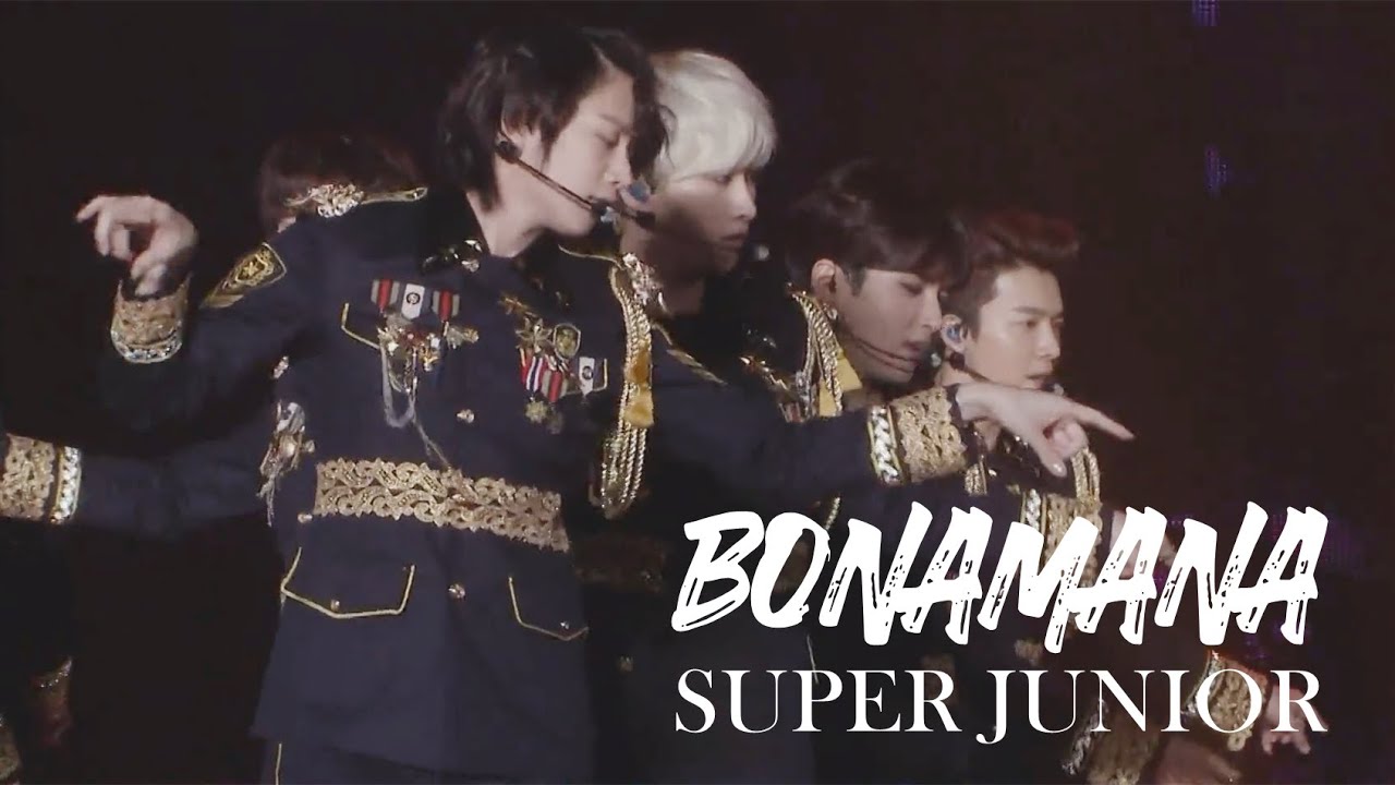 SUPER JUNIOR BONAMANA 绝美军装的美人啊 日文版 SS6东京场 - YouTube