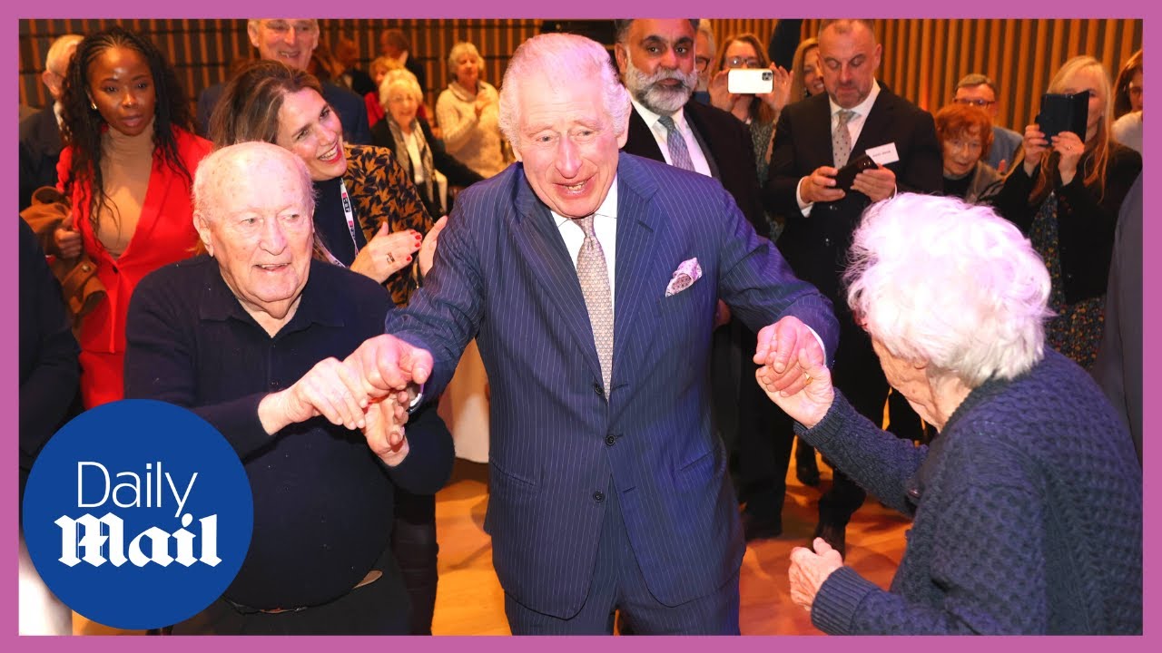 King Charles III dancing at Jewish community centre in North London ...
