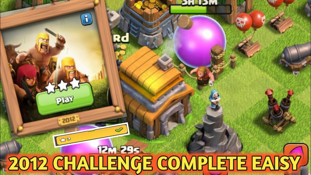 How to complete 2012 challenge || coc || Alpha ep - YouTube