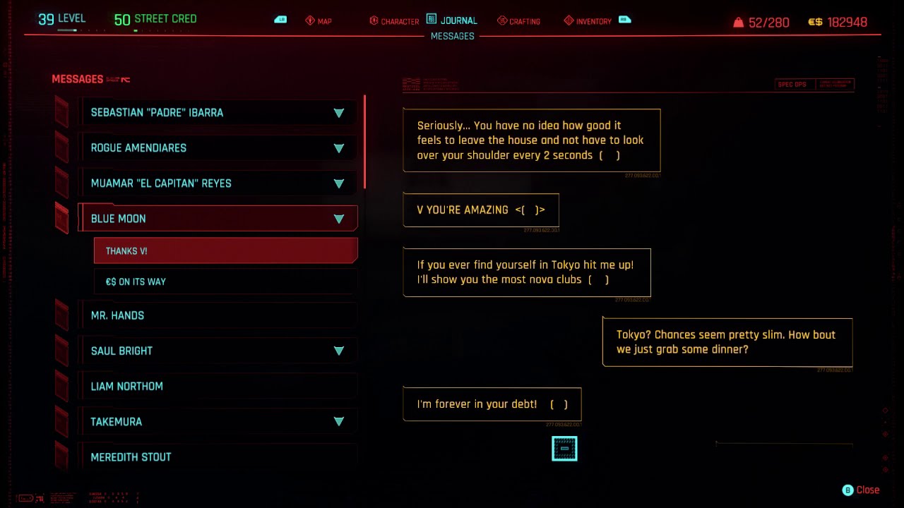 Blue Moon Secret Dialogue | Cyberpunk 2077 - YouTube