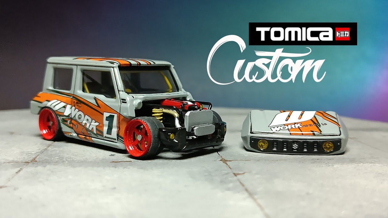 CUSTOMIZE TOY VEHICLE | SUZUKI JIMNY TOMICA DRIFT CUSTOM - YouTube