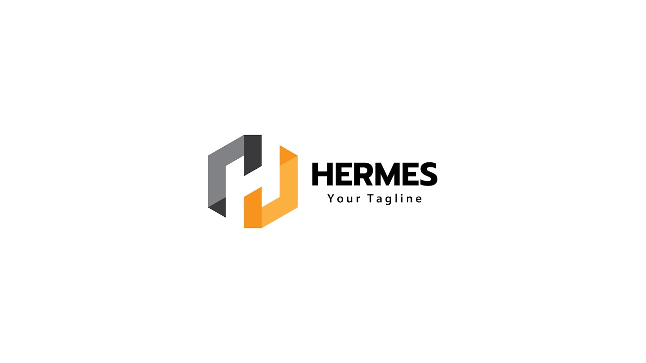 Adobe Illustrator - Tutorial Mendesain Logo : HERMES - YouTube