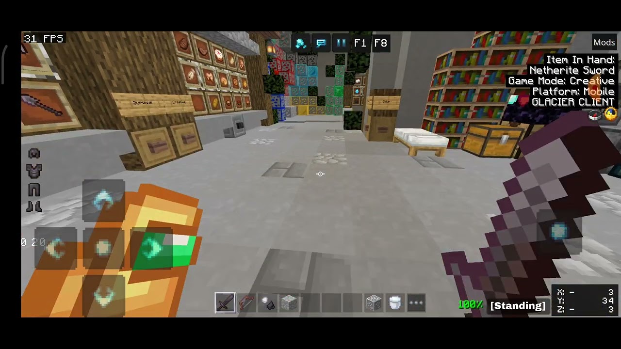 Glacier Client V3 By @pepe3478 | Mcpe 1.19 - YouTube