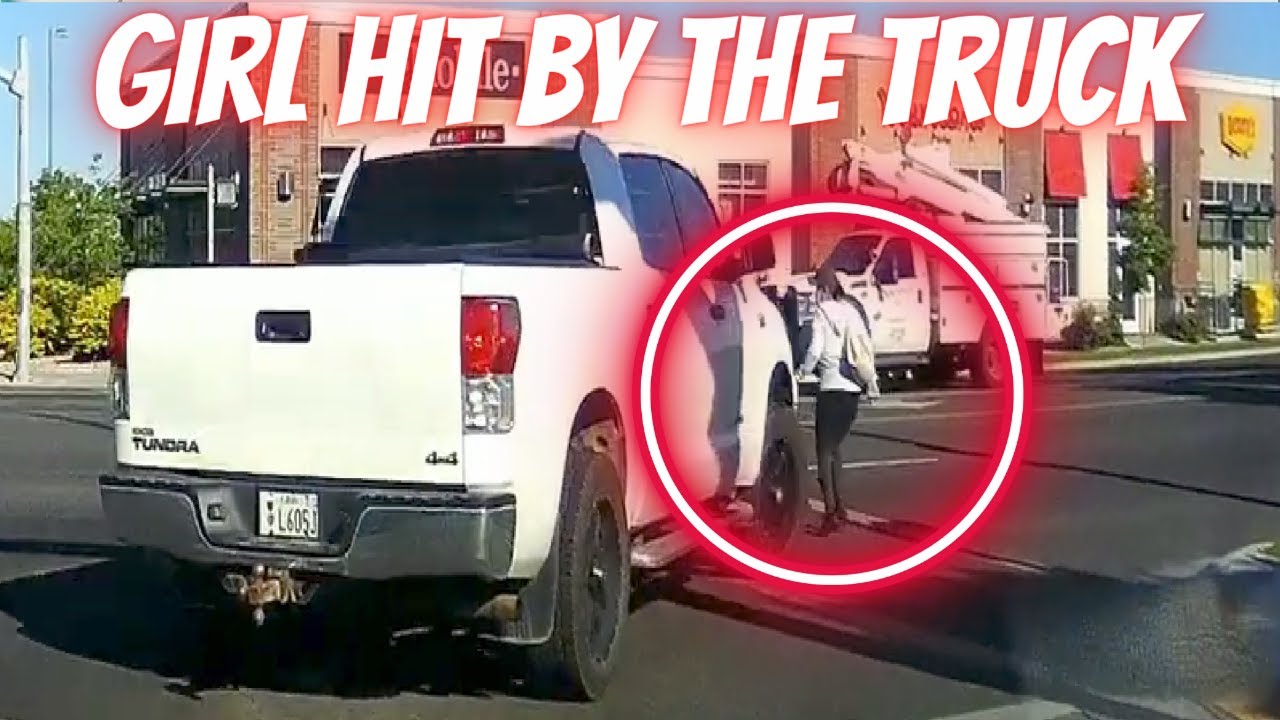 GIRL HIT BY THE TRUCK --- Bad drivers & Driving fails -learn how to ...