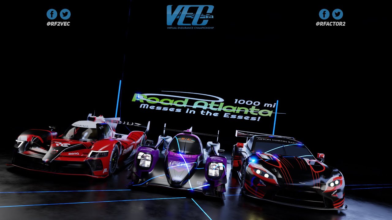 VEC | Season 16 | Race 2 - 1000 miles of Road Atlanta | Division 1 ...