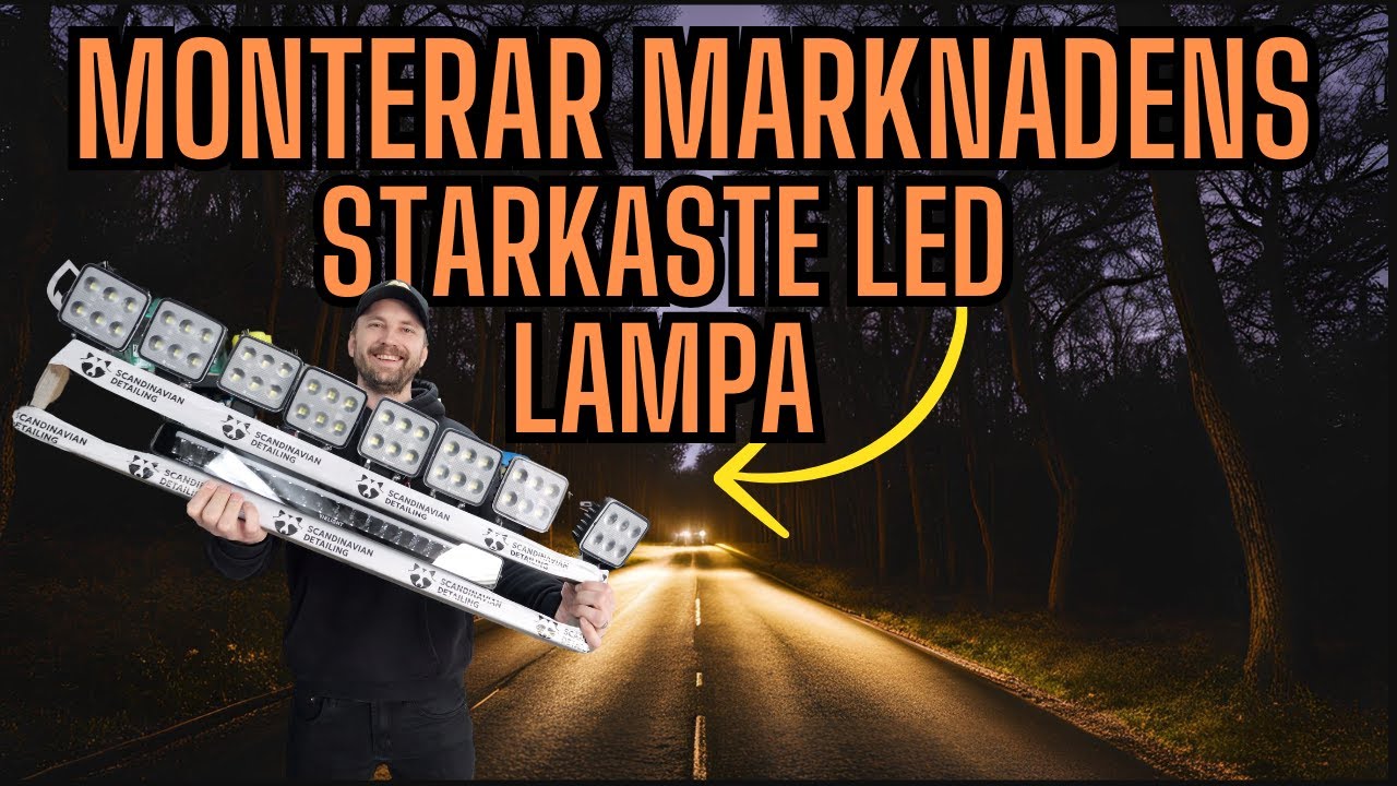 Monterar marknadens starkaste Led ramp på en Bmw F11 21000 lumen på ...