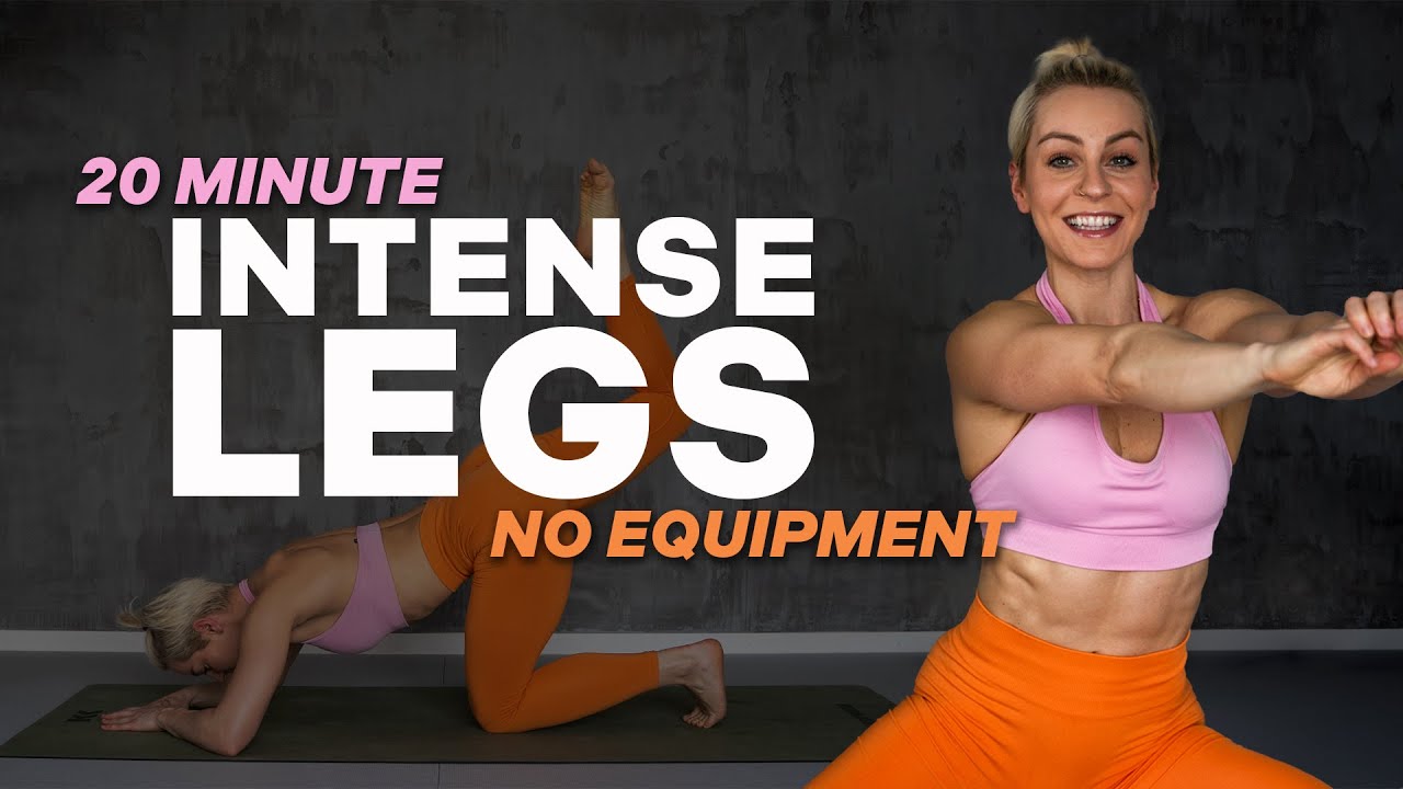 20 MIN INTENSE LEGS WORKOUT | Lower Body | Quads | Glutes | No ...