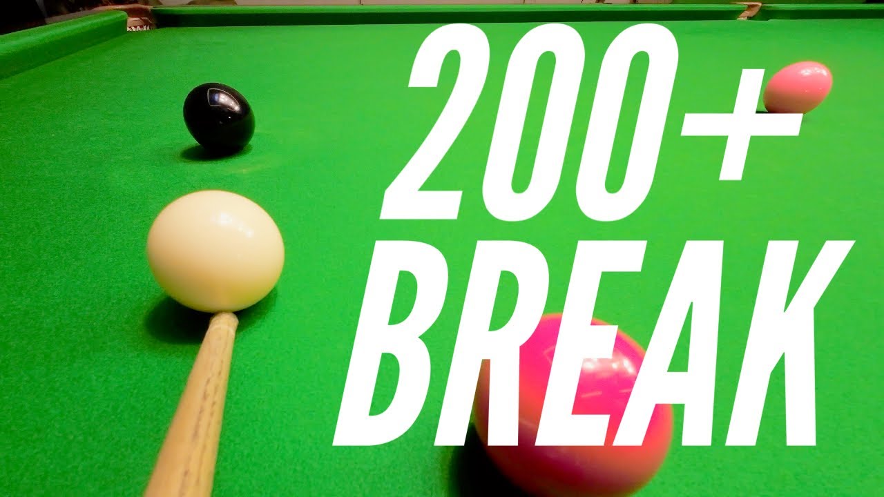 Snooker Break POV Headcam Practice World Record - YouTube