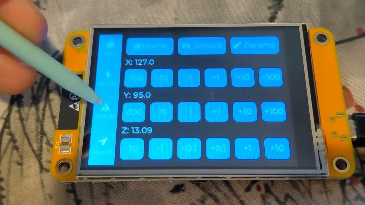 Cyd Klipper On A Esp32 2432s08 Wifi Display Youtube
