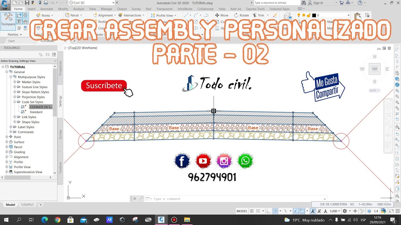 CREAR ASSEMBLY PERSONALIZADO PARTE - 02 -(curso de AUTOCAD CIVIL 3D ...