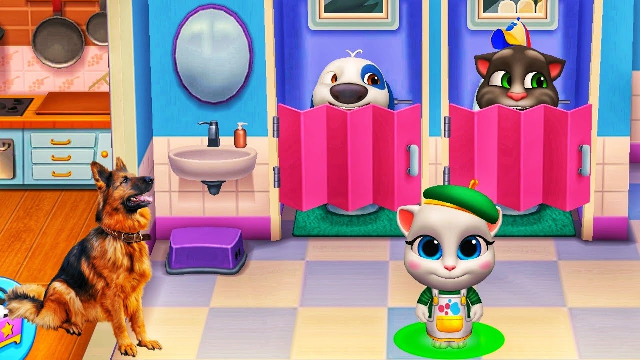 My Talking Tom and Friends। talking Tom। Angela। Hank । Ginger । Ben ...