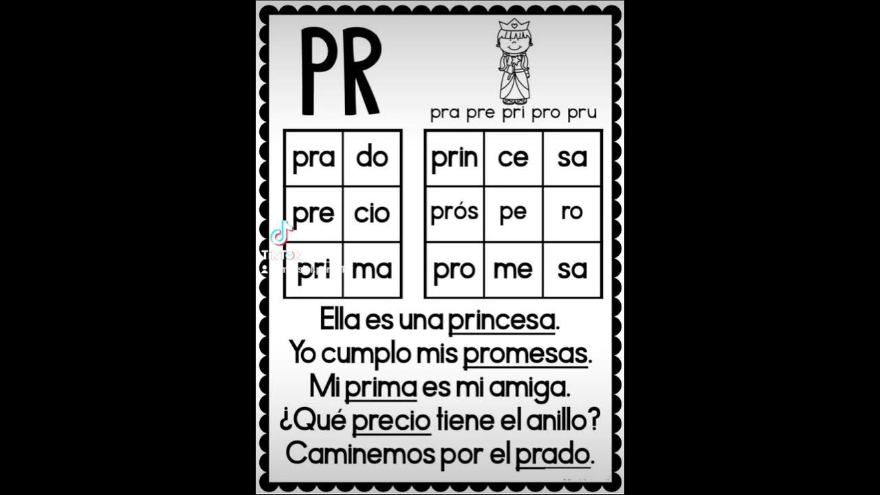 Sílabas Trabadas Pr: pra, pre, pri, pro, pru #alfabetización # ...