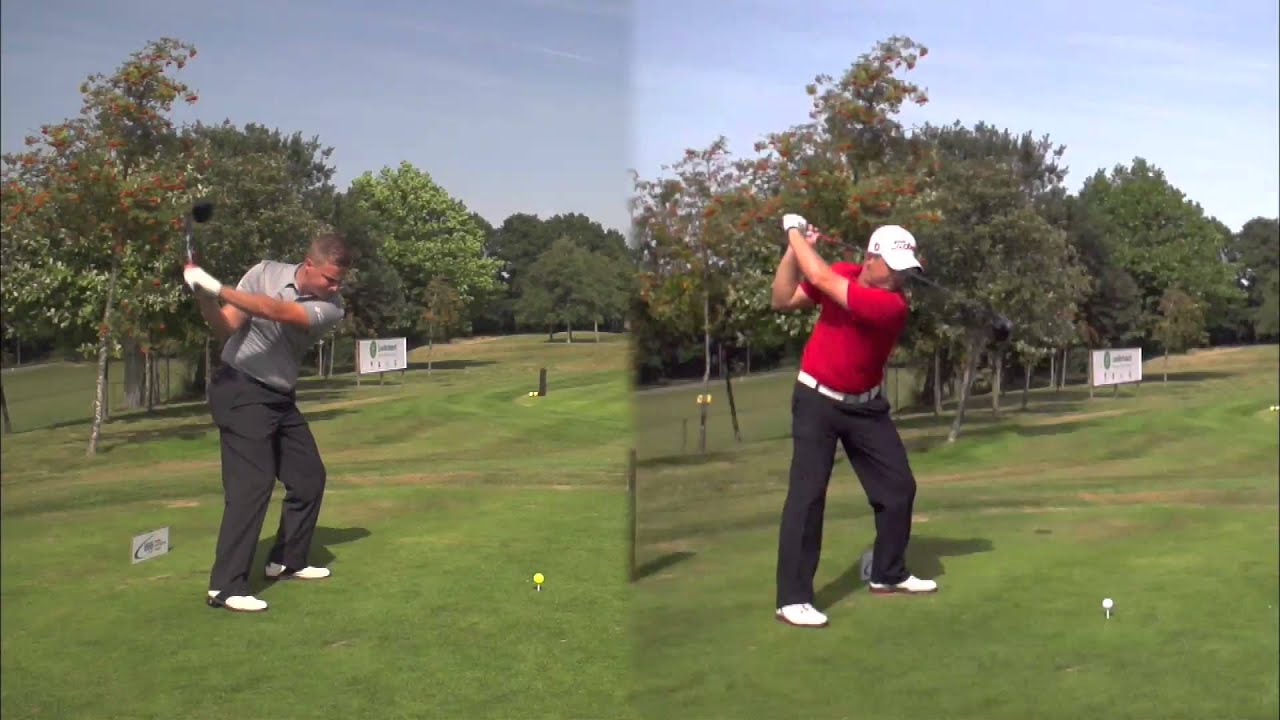 Swing Analysis: James Webber and Paul Maddy at Dale Hill - YouTube