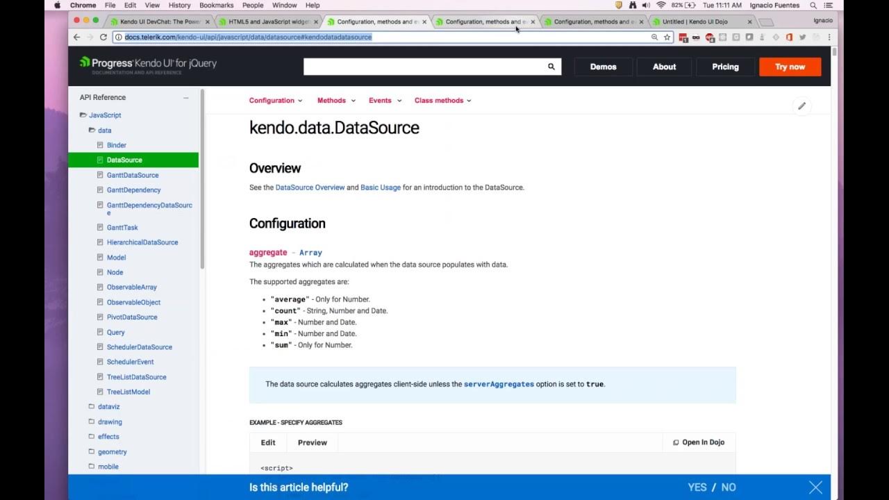 Kendo UI DevChat: The Power of Sharing Kendo UI DataSources - YouTube