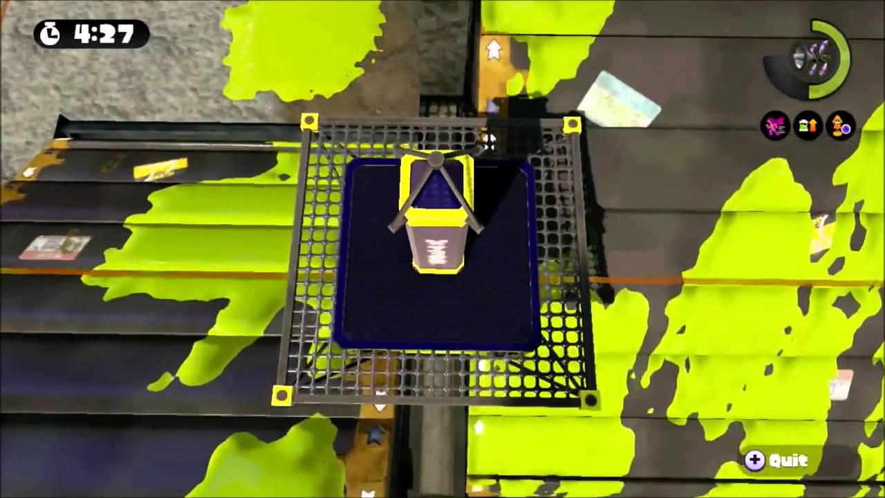 Splatoon - Messing around with the tower on Piranha Pit (new map) - YouTube