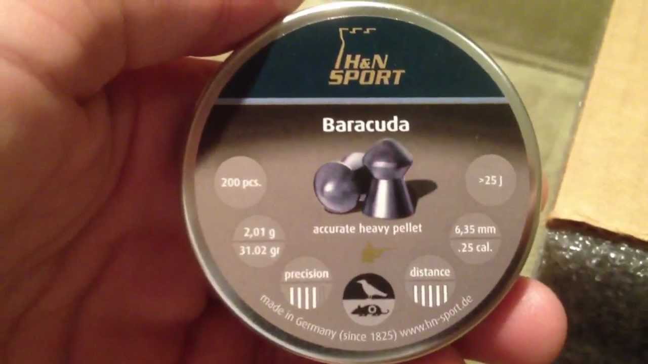 H&N Baracuda .25 Caliber Lead Pellet Review - YouTube