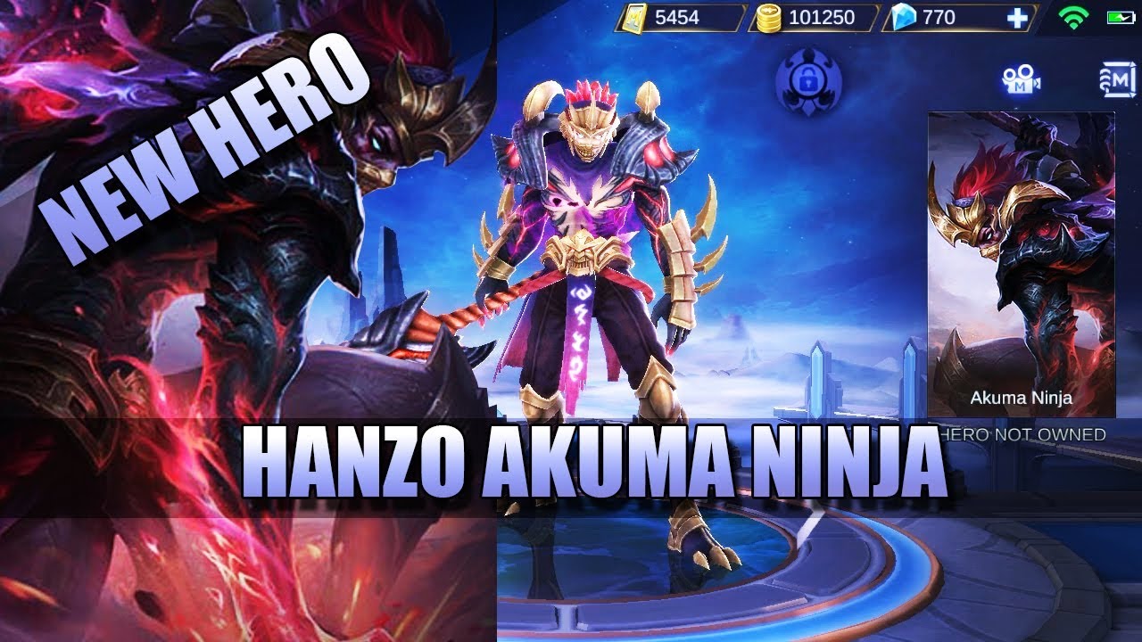 HANZO NEW HERO IN MOBILE LEGENDS 👤 - YouTube