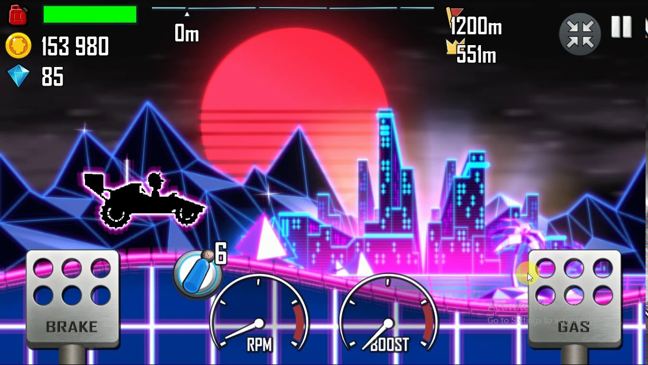 Hill Climbing racing The last level neon - YouTube