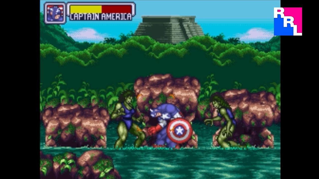 Marvel Super Heroes War of the Gems : Capt. slapped by mutant amazoness ...