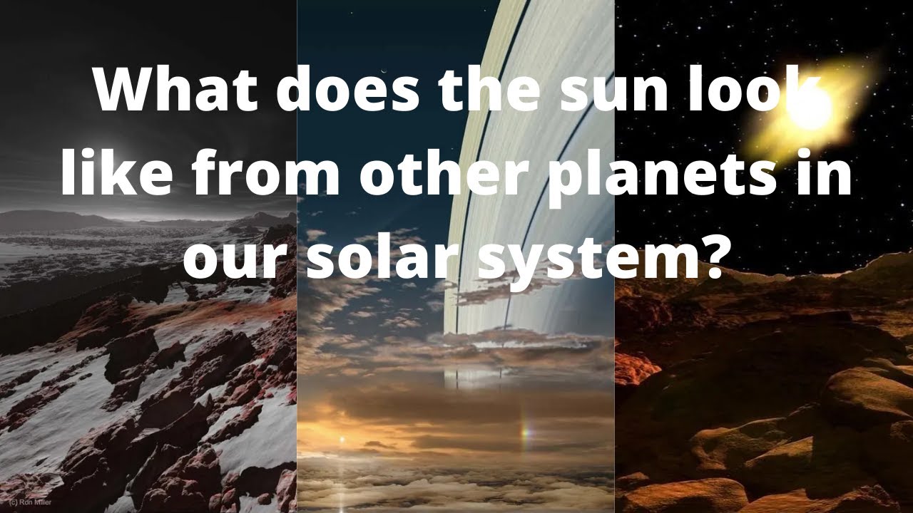 What The Sun Looks Like From Other Planets - YouTube