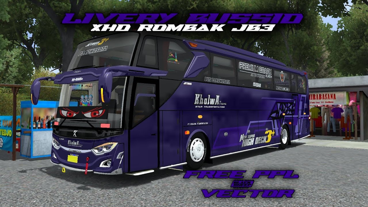 SHARE ‼️LIVERY BUSSID XHD ROMBAK JB3.BUS SIMULATOR INDONESIA - YouTube