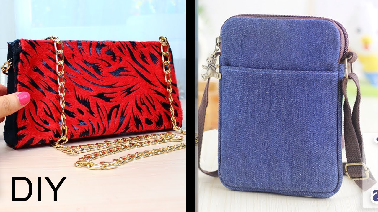 NICE DIY PURSE BAG & SMALL POUCH BAG TUTORIAL FAST MAKING IDEAS ...