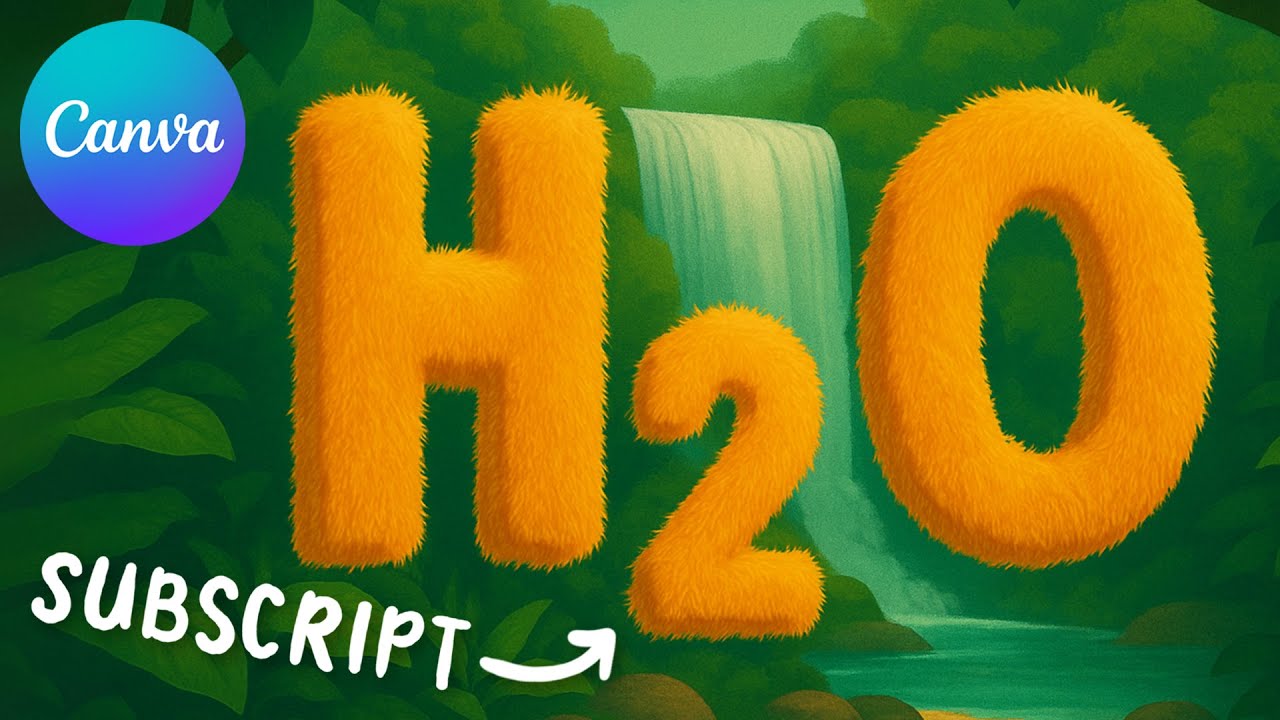 How to Subscript in Canva - YouTube