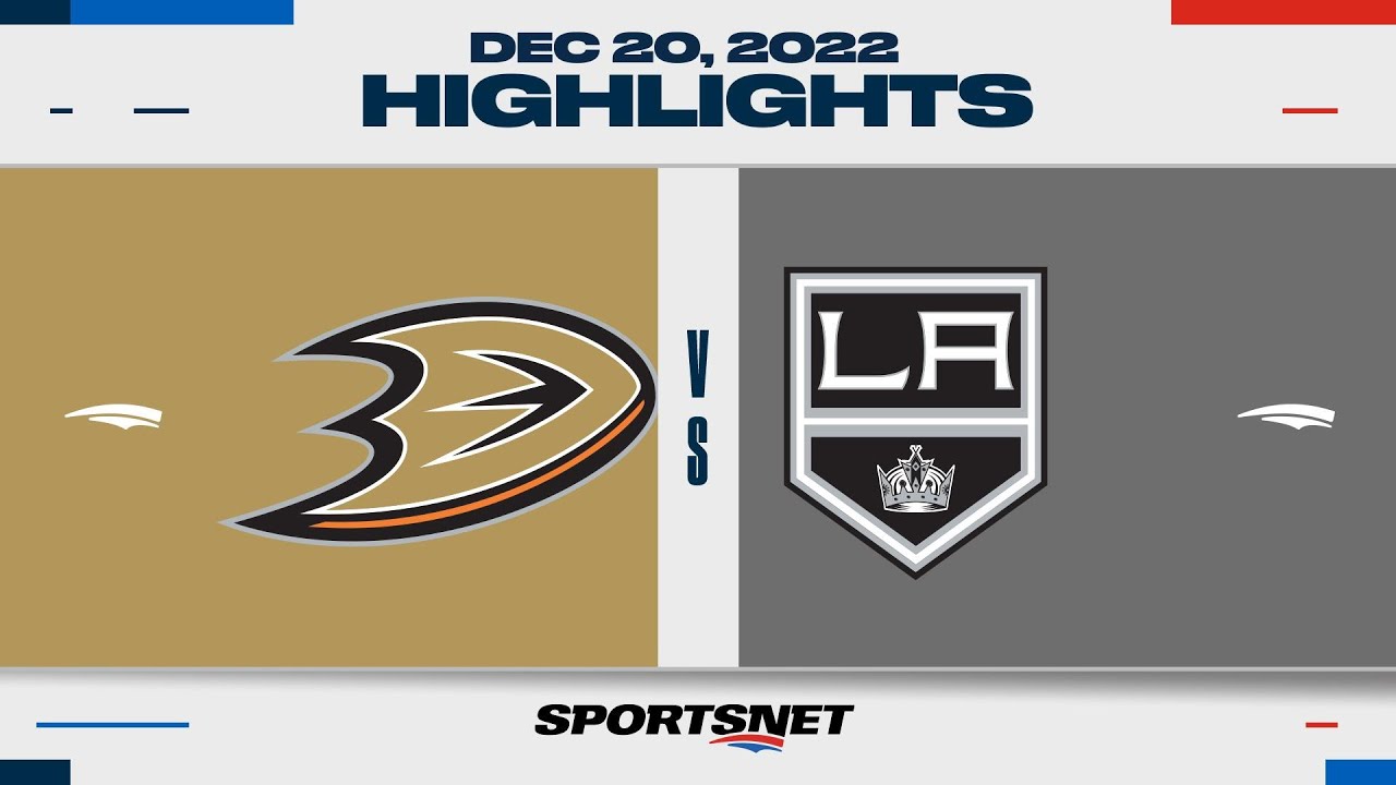 NHL Highlights | Ducks vs. Kings - December 20, 2022 - YouTube