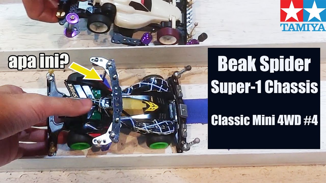 【Mini 4WD】Beak Spider - Regulasi Klasik/STC (Super-1 Chassis) - YouTube