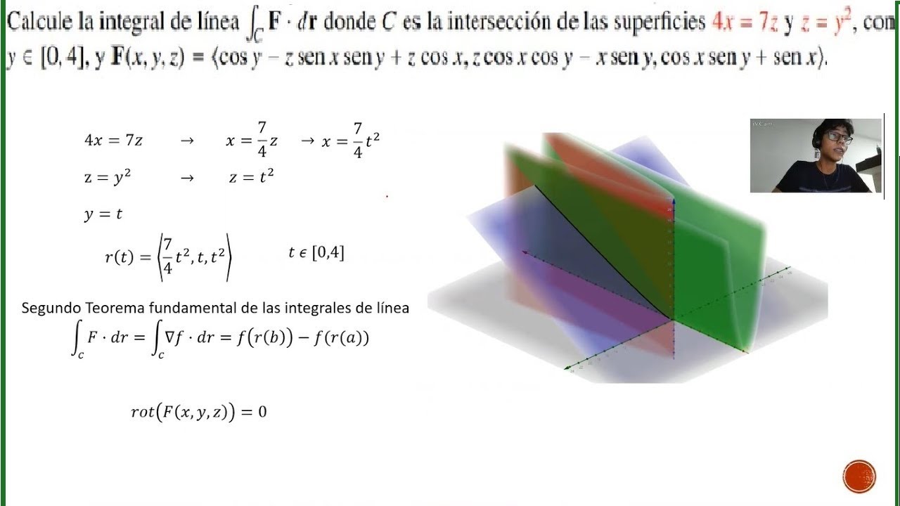 Teorema fundamental de las integrales de línea. Ejercicios resueltos ...