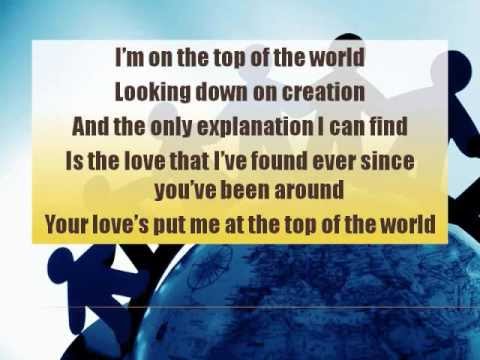 Top of the World with Lyrics - YouTube