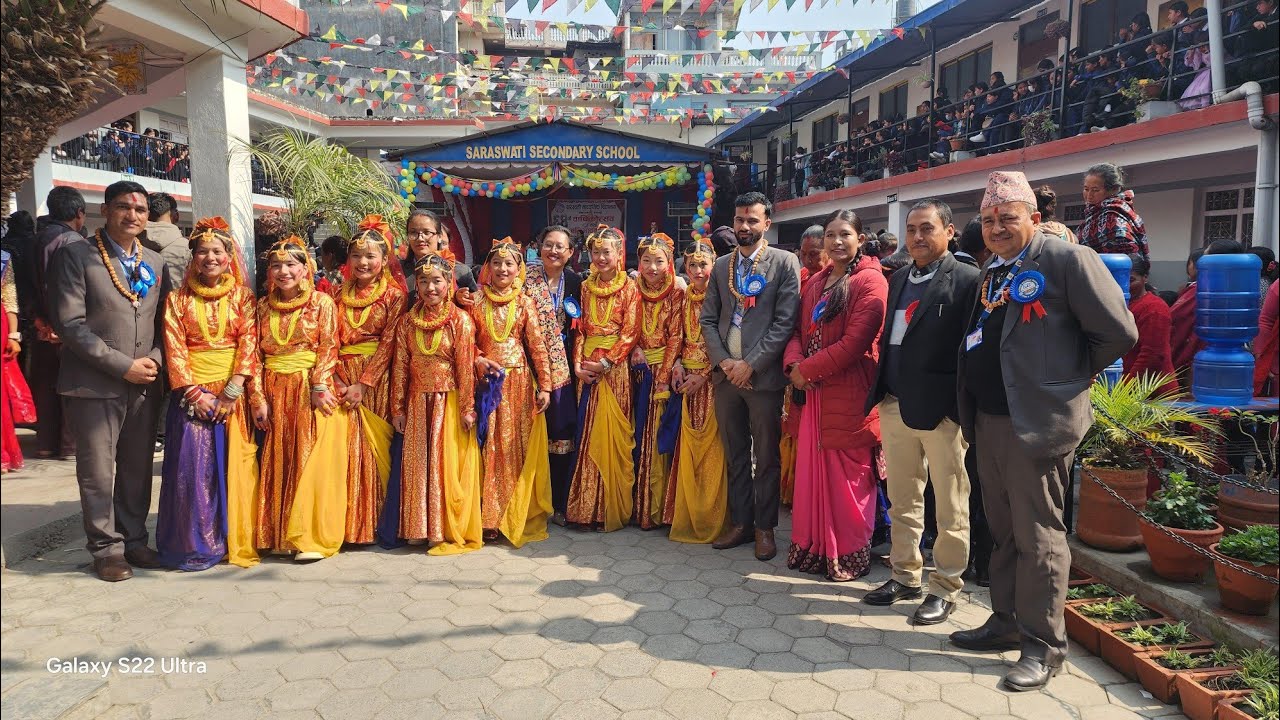 #We are welcoming Guests# We & Our World#Saraswati Secondary School ...