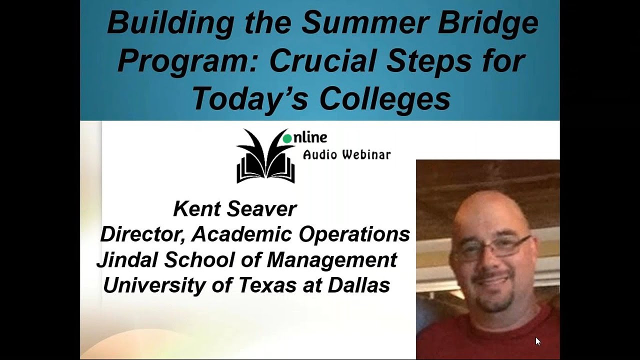 Building the Summer Bridge Program: Crucial Steps for Today’s Colleges ...