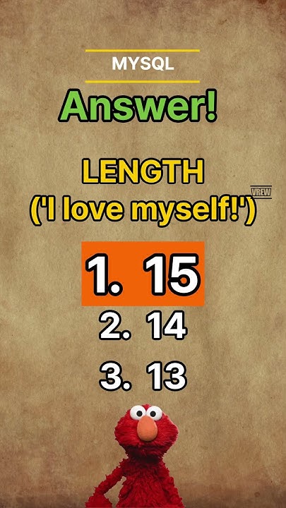 SQL master LENGTH() LENGTH(str) length() length(str) function - YouTube