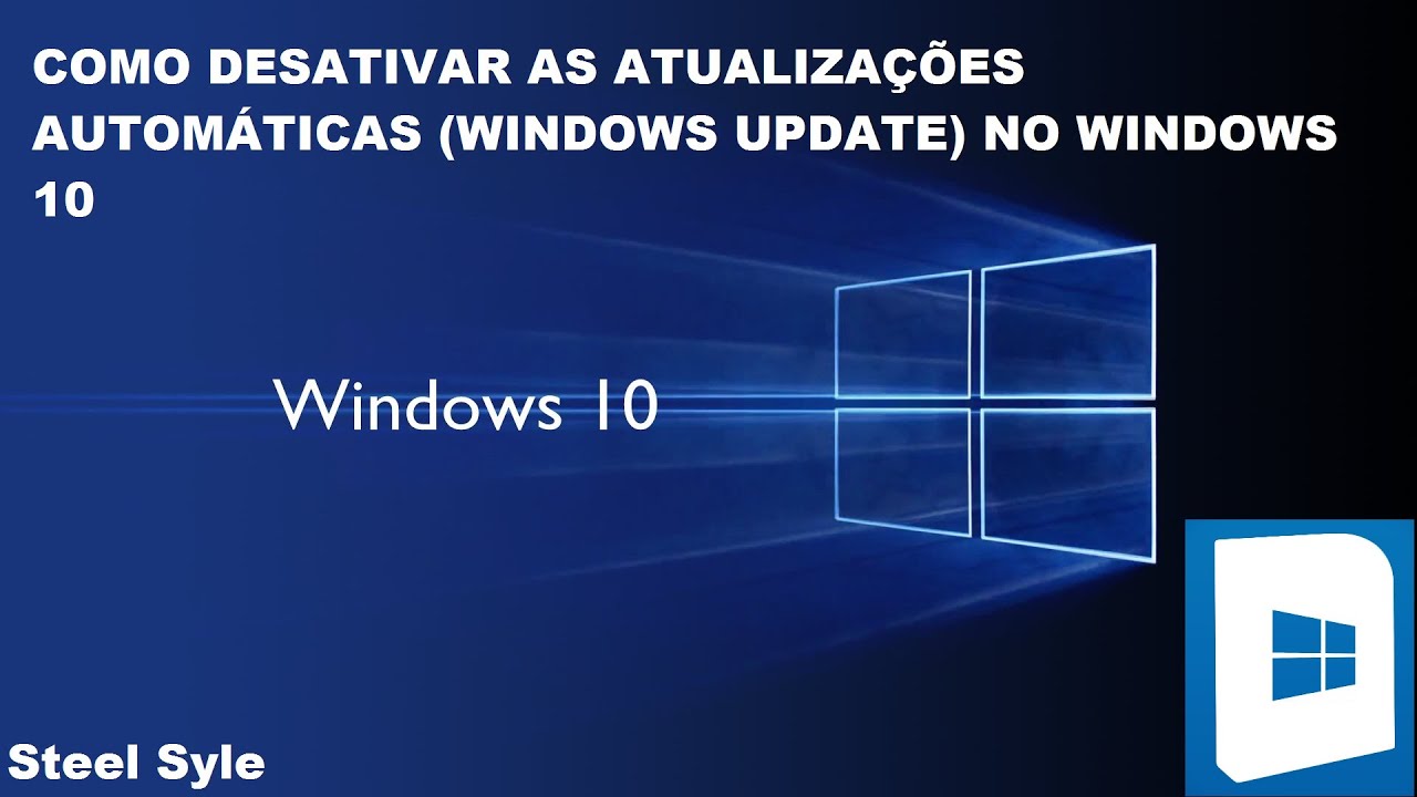 Tutorial PC Como desativar o Windows Update no Windows 10 - YouTube