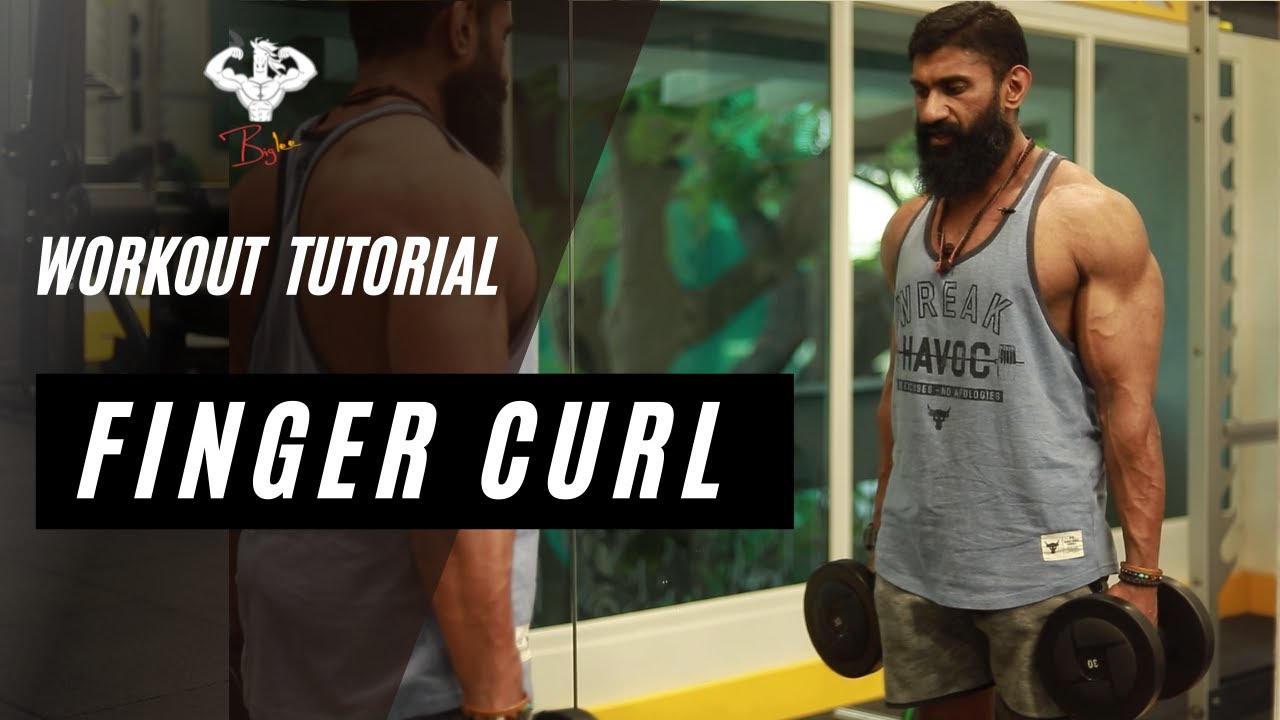 FOREARM WORKOUT - Finger curls for forearms | BIGLEE | WORKOUTTUTORIAL ...