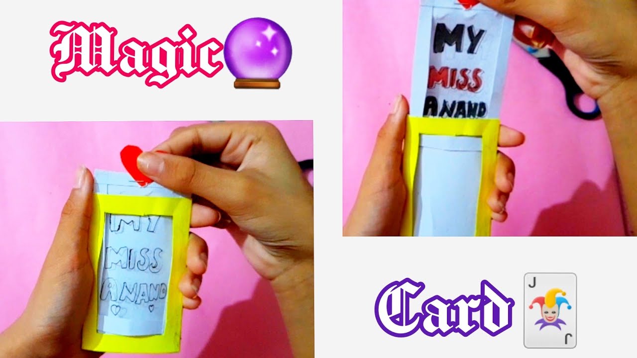 Diy magic card full tutorial || my miss anand magic card🤩/ #diy - YouTube