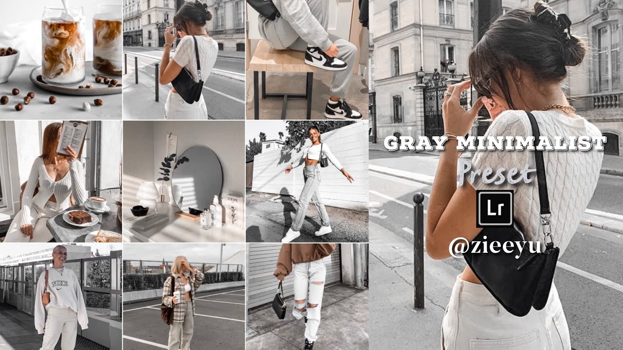 HOW TO EDIT GRAY MINIMALIST PRESET Lightroom Preset | Instagram feed ...